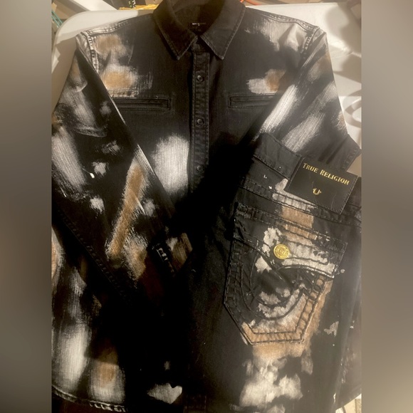 True Religion | Shirts | Rare True Religion Long Sleeve Button Down ...